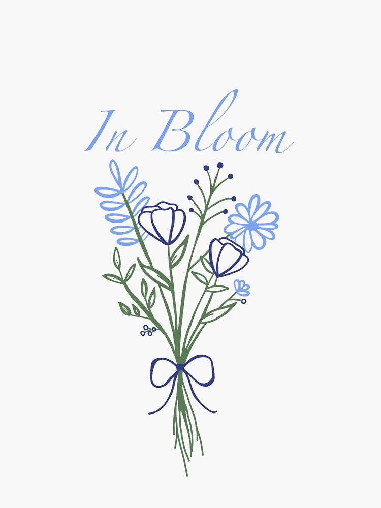 "In Bloom -ZB1" Sticker for Sale by Theo-saur04 | Redbubble