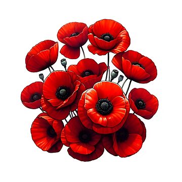 "Remembrance Poppy Emblem" Sticker for Sale by KNAA | Redbubble