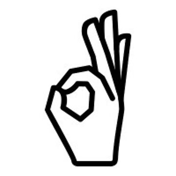 ""OK" Hand Sign" Sticker for Sale by RedTailOG | Redbubble