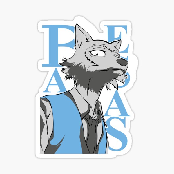 "BEASTARS: LEGOSHI HALF BODY " Sticker by FunGangStore | Redbubble