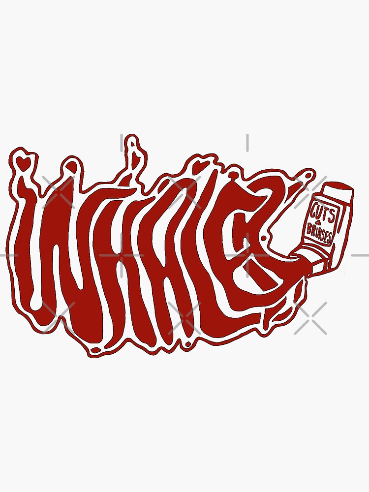 "inhaler red logo" Sticker for Sale by jennys media | Redbubble