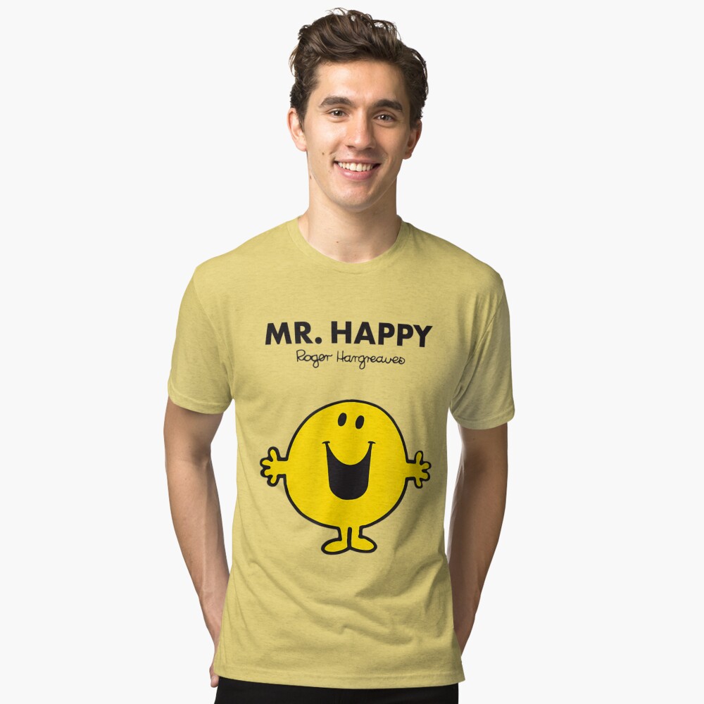 "Mr. Men Mr. Happy Cute Funny Happy" Sticker for Sale by Dtoamsytss ...