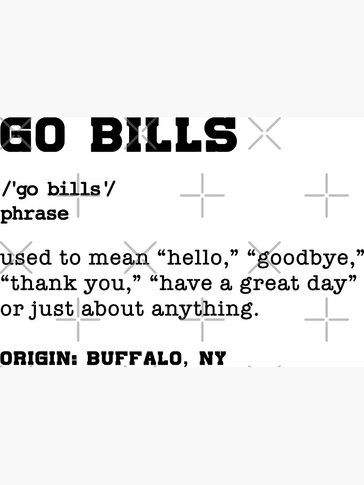"Go Bills Definition" Sticker for Sale by billsmania | Redbubble
