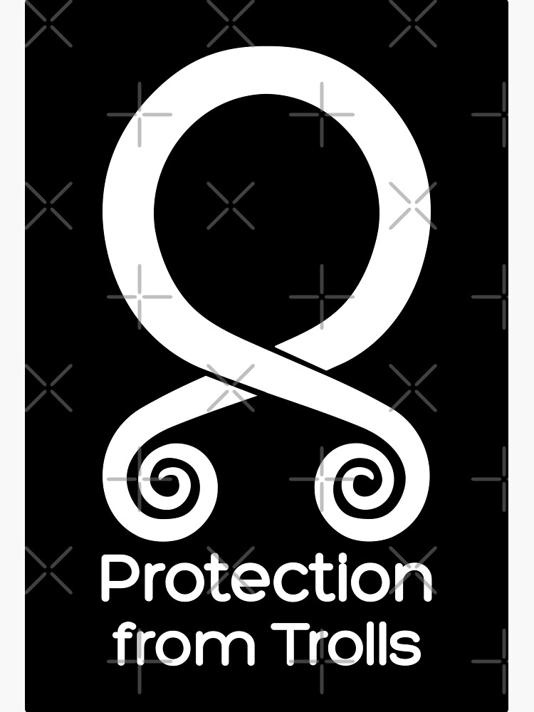 "Troll Cross, Protection from Trolls" Sticker for Sale by ilexdesigns ...