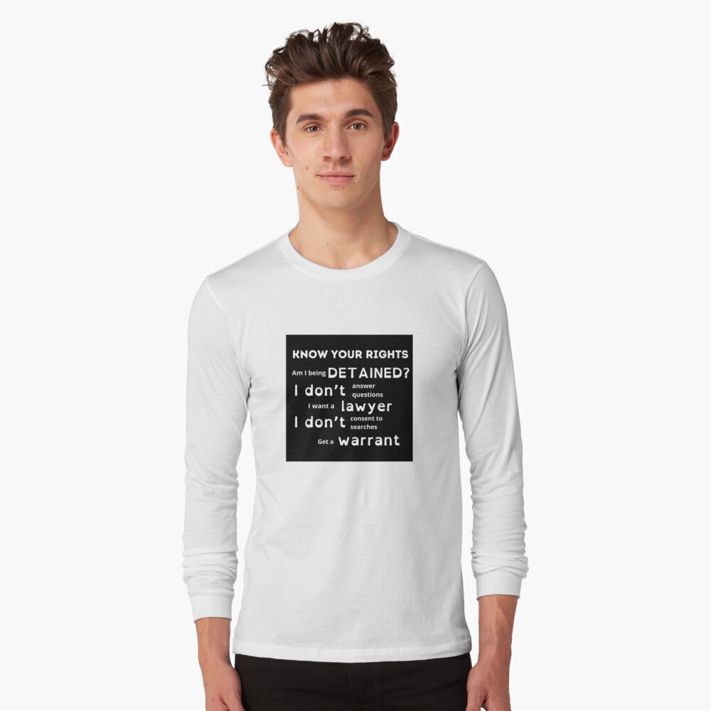 "Know Your Rights" Sticker for Sale by Bagayogo | Redbubble
