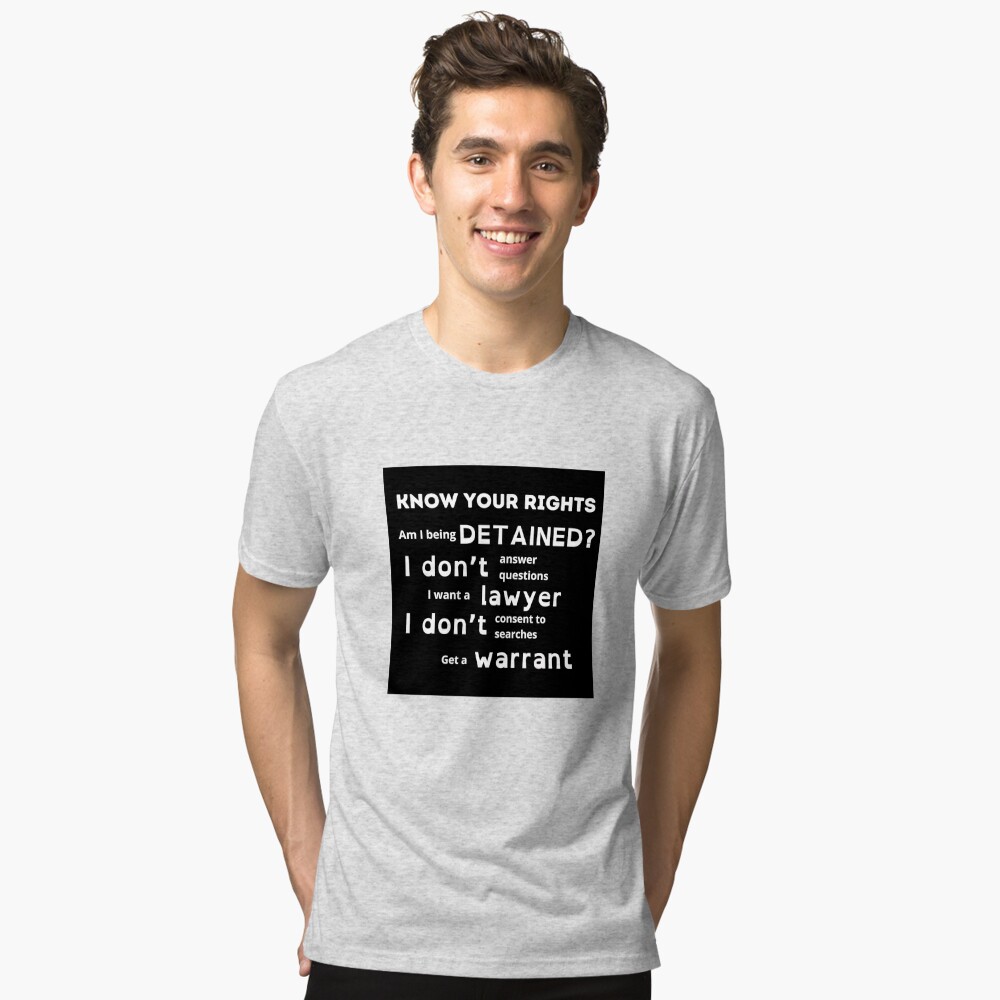 "Know Your Rights" Sticker for Sale by Bagayogo | Redbubble