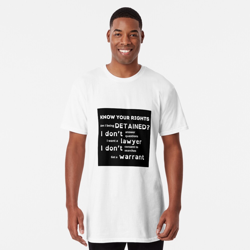 "Know Your Rights" Sticker for Sale by Bagayogo | Redbubble