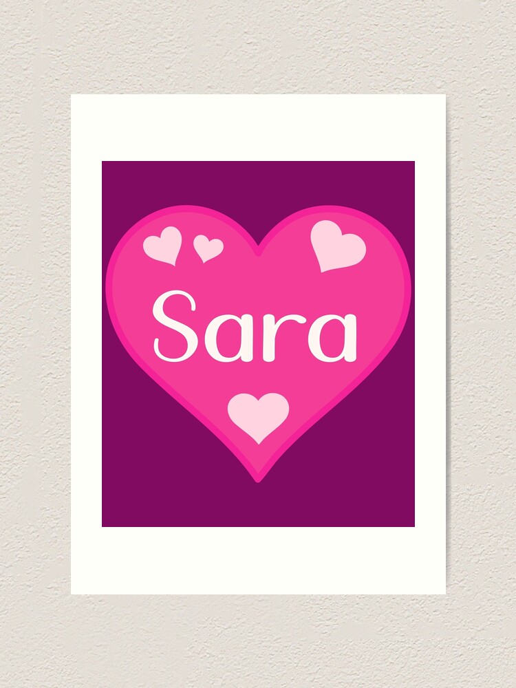 Sarah Name Art Hearts Sarah Cain