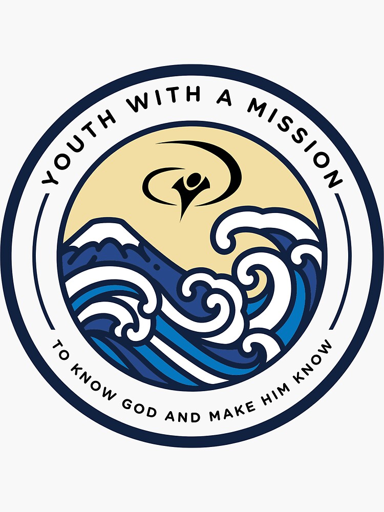"YWAM Waves youth with a mission" Sticker for Sale by natures1design ...