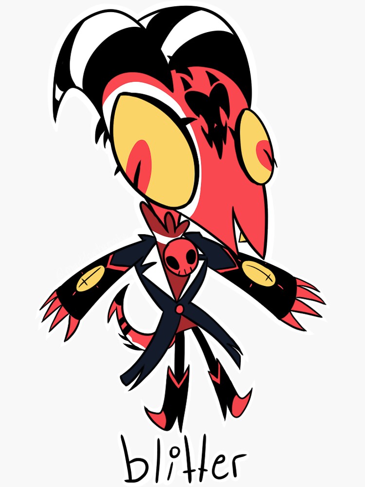 "Helluva Boss: Blitter" Sticker for Sale by MaddoxTamoke | Redbubble