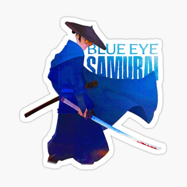 "Mizu - Blue Eye Samurai " Sticker for Sale by farmshapeup | Redbubble