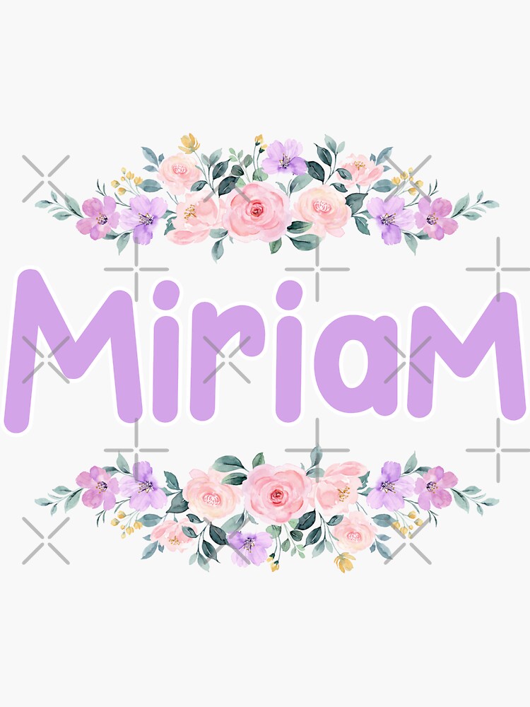 Miriam Name Art
