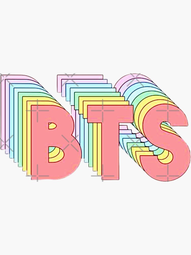 "BTS LOGO" Sticker for Sale by Kimheawon | Redbubble