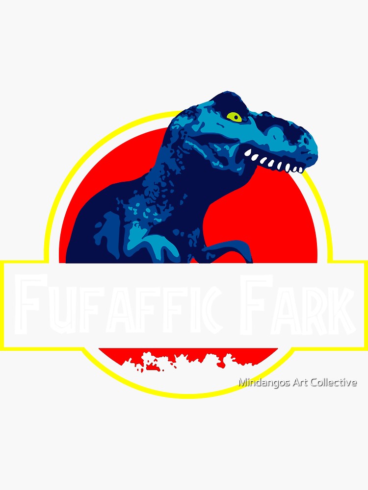 "Fufaffic Fark" Sticker by Mindangos Art Collective | Redbubble