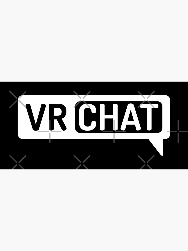 "VR, CHAT, #Best game," Poster for Sale by ArcticCrow | Redbubble