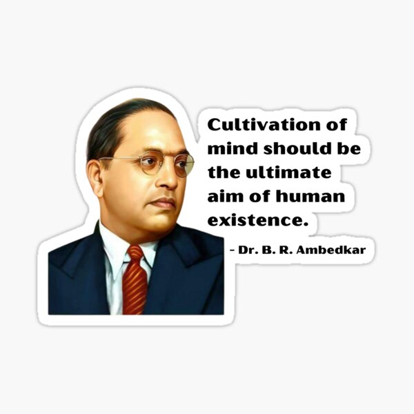 "Dr. B. R. Ambedkar" Sticker for Sale by Itai Doshin | Redbubble