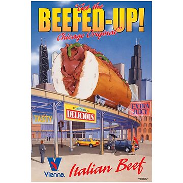 "Vienna Beef Italian Beef Poster" Poster for Sale by TheRDA | Redbubble