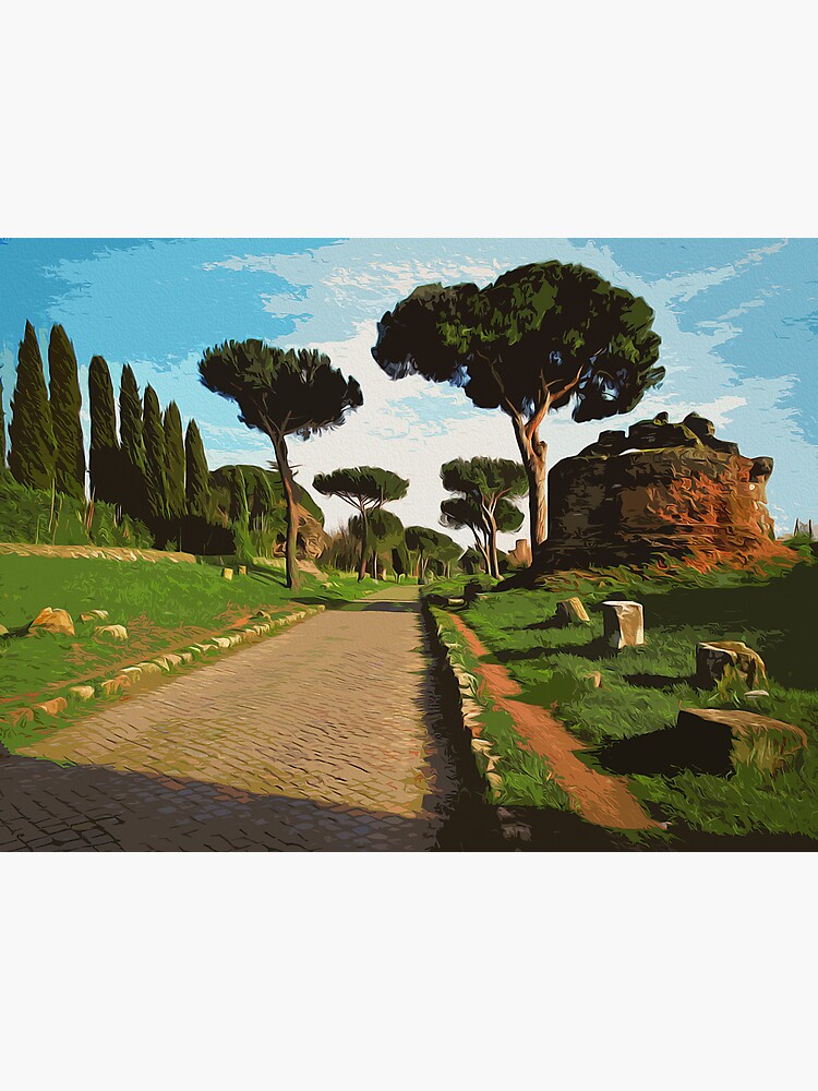 "Rome, Appian Way" Sticker for Sale by Andrea Mazzocchetti | Redbubble