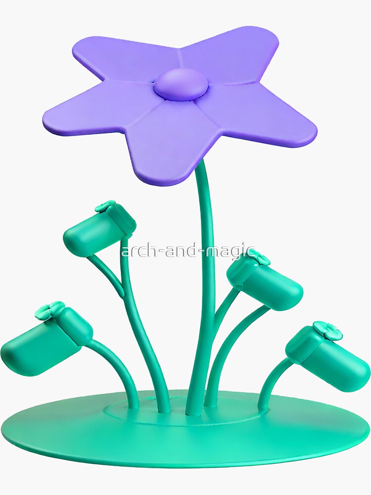 "PATTERN of SOLID FLOWERS" Sticker for Sale by arch-and-magic | Redbubble