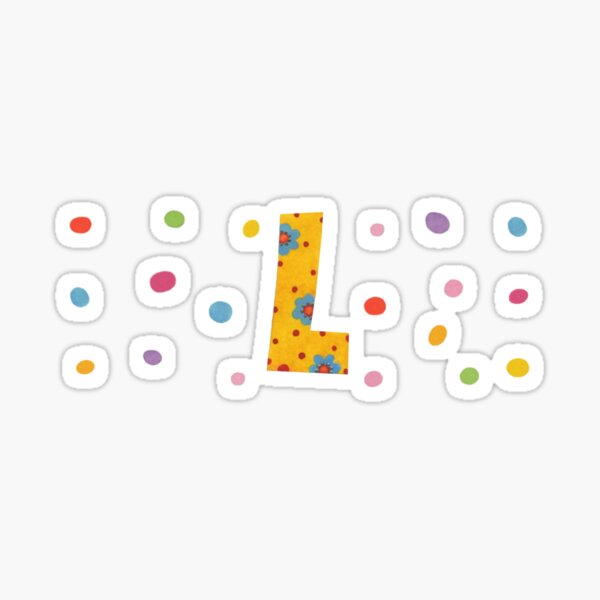 "Letter L" Sticker for Sale by Seehas-Design | Redbubble