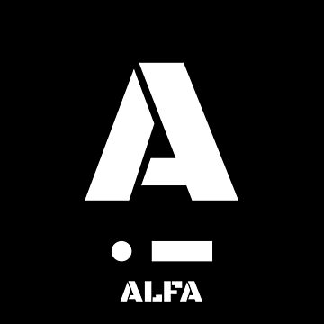 "Letter A (Alfa) Morse Code NATO Phonetic Alphabet" Sticker for Sale by ...