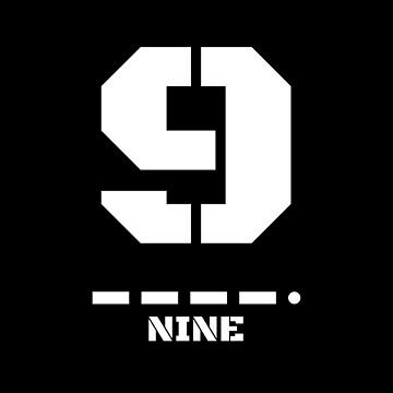 "Number 9(Nine) Morse Code NATO Phonetic Alphabet" Sticker for Sale by ...