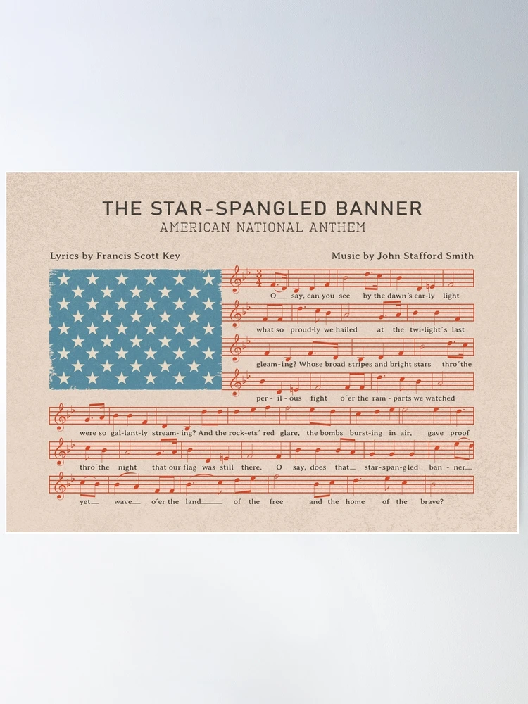 National Anthem Star Spangled Banner Printable