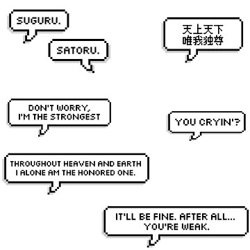 "Gojo Quote Pack" Sticker for Sale by chaostranquil | Redbubble