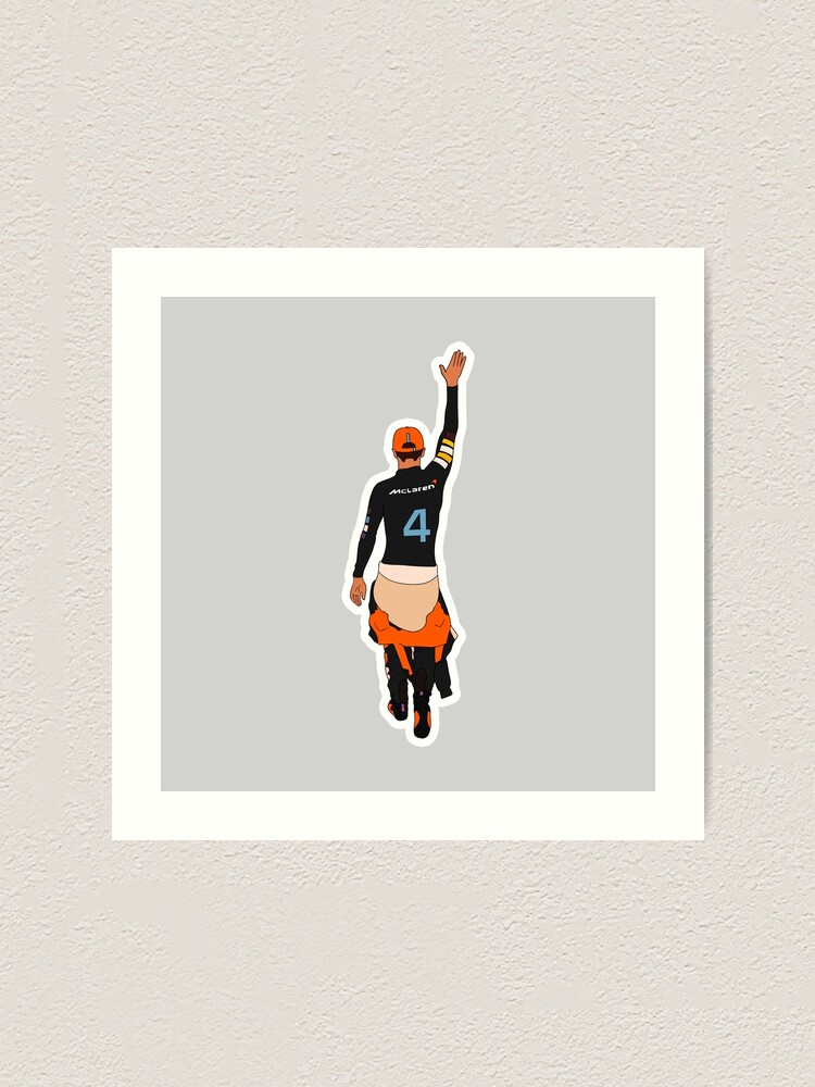"Lando Norris Number 4 - Formula 1" Art Print for Sale by AARLM2020 ...
