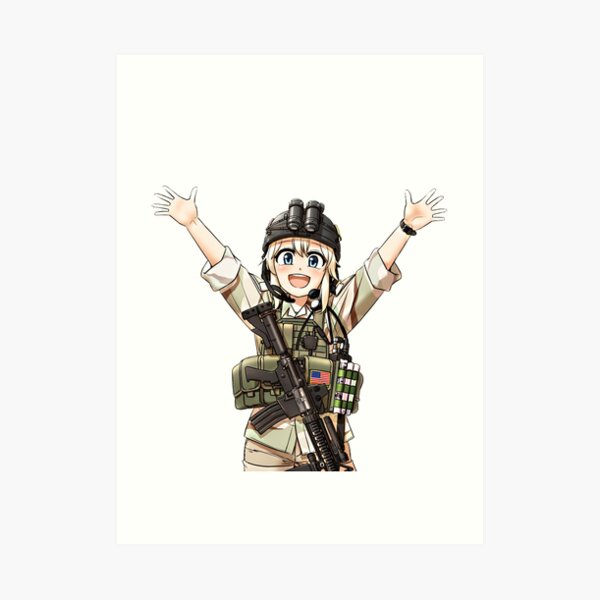 "Anime, Operator-Chan" Art Print for Sale by spacerocket | Redbubble