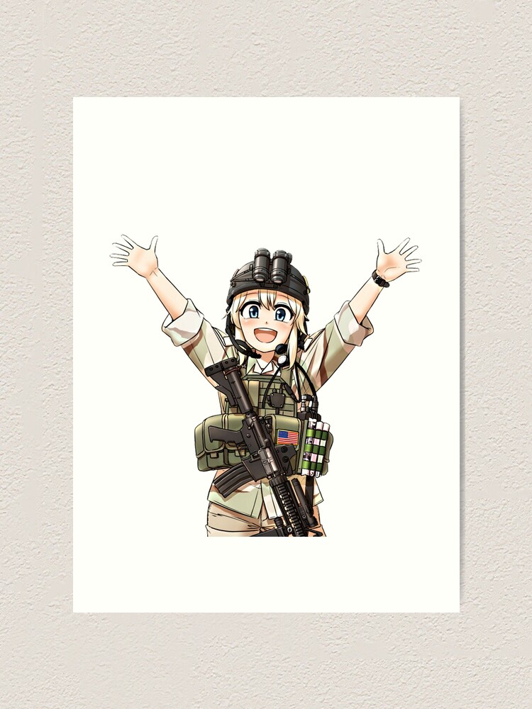 "Anime, Operator-Chan" Art Print for Sale by spacerocket | Redbubble