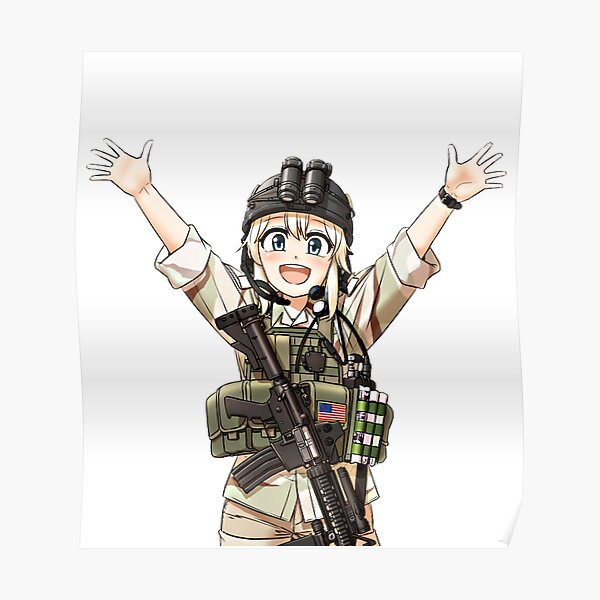 "Anime, Operator-Chan" Poster von spacerocket | Redbubble