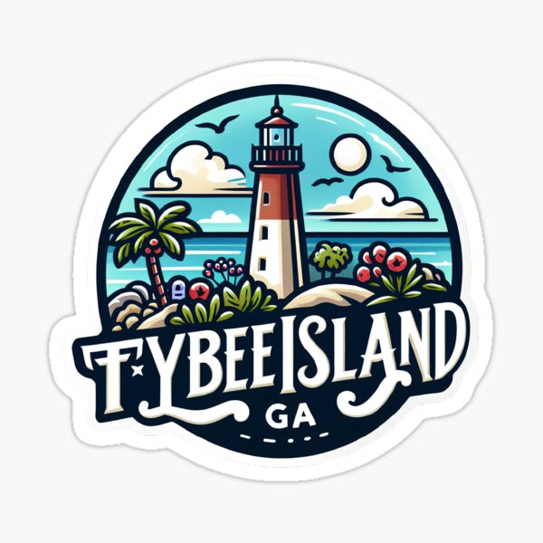 "Tybee Island, GA " Sticker for Sale by Alexander Eller | Redbubble