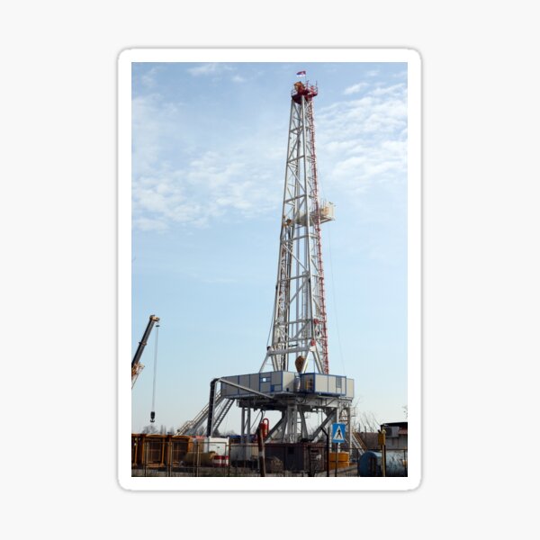 "oil drilling rig heavy industry" Sticker for Sale by goceris | Redbubble