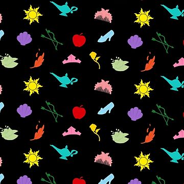 "Princess Symbol Pattern Variant" Sticker for Sale by lunalalonde ...