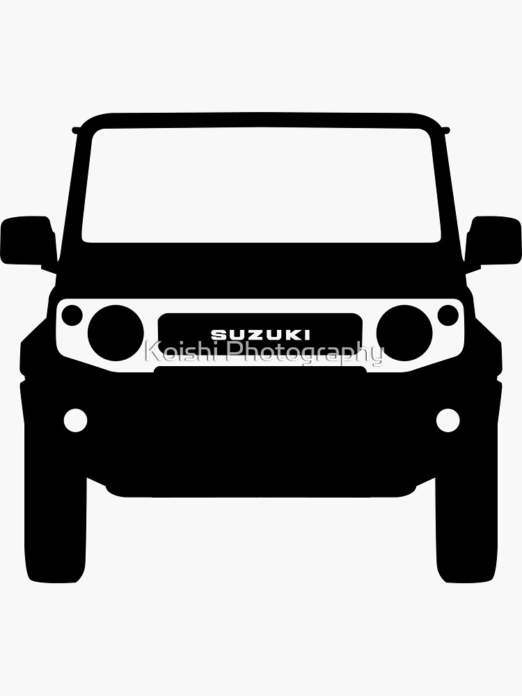 "Jimny Silhouette Retro Grille" Sticker for Sale by trinity-ingram ...
