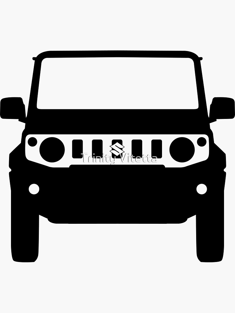 Pegatina for Sale con la obra «Silueta de Suzuki Jimny JB74» de Trinity ...