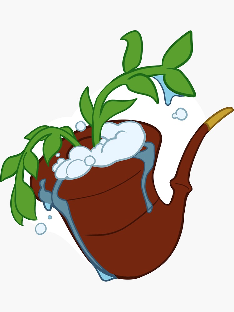 "A Waterlogged "Snarfblatt" Pipe" Sticker for Sale by Ssarf | Redbubble