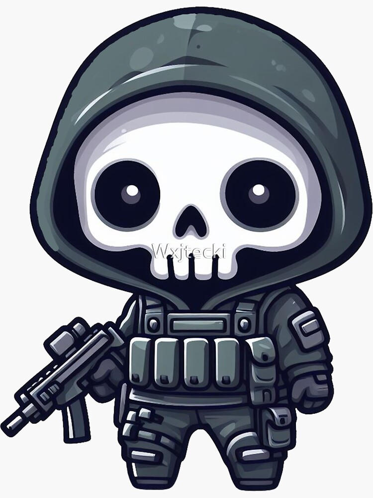 "Tactical Skeleton" Sticker for Sale by Wxjtecki | Redbubble