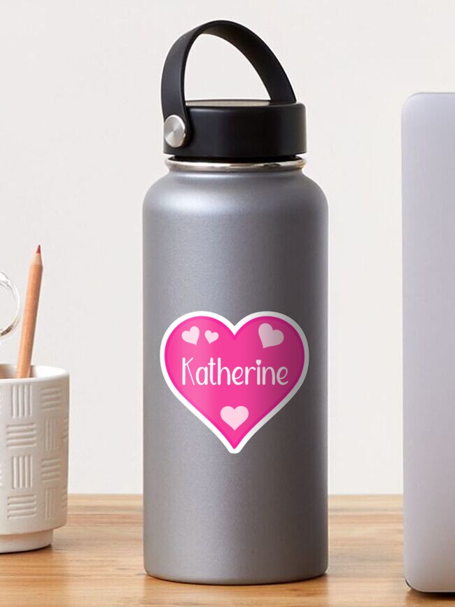 "Katherine Name Pink Heart " Sticker for Sale by jeallan | Redbubble