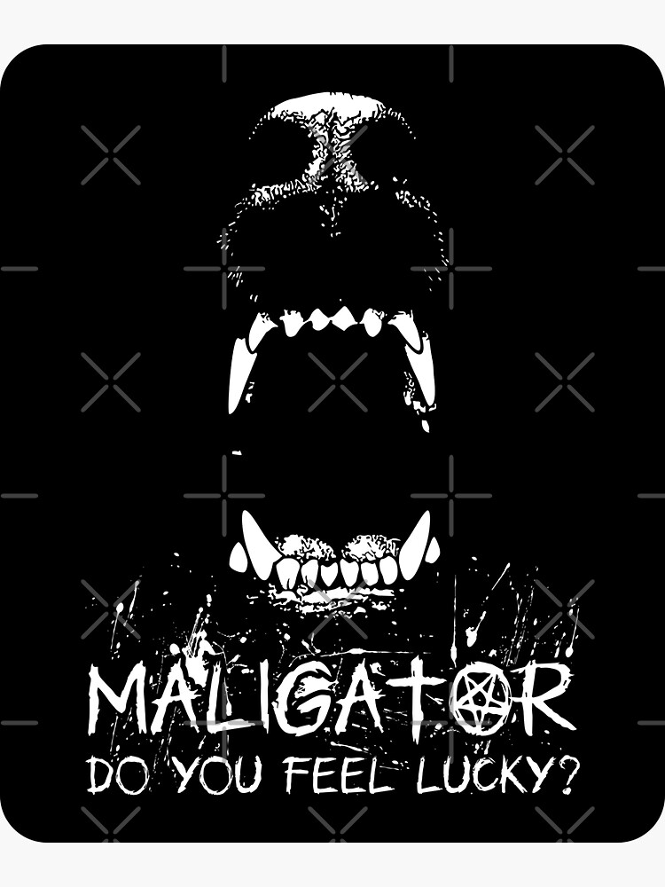 "Maligator" Sticker for Sale by GarmentMonkeyCo | Redbubble