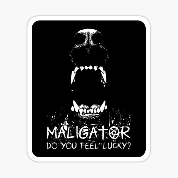 "Maligator" Sticker for Sale by GarmentMonkeyCo | Redbubble