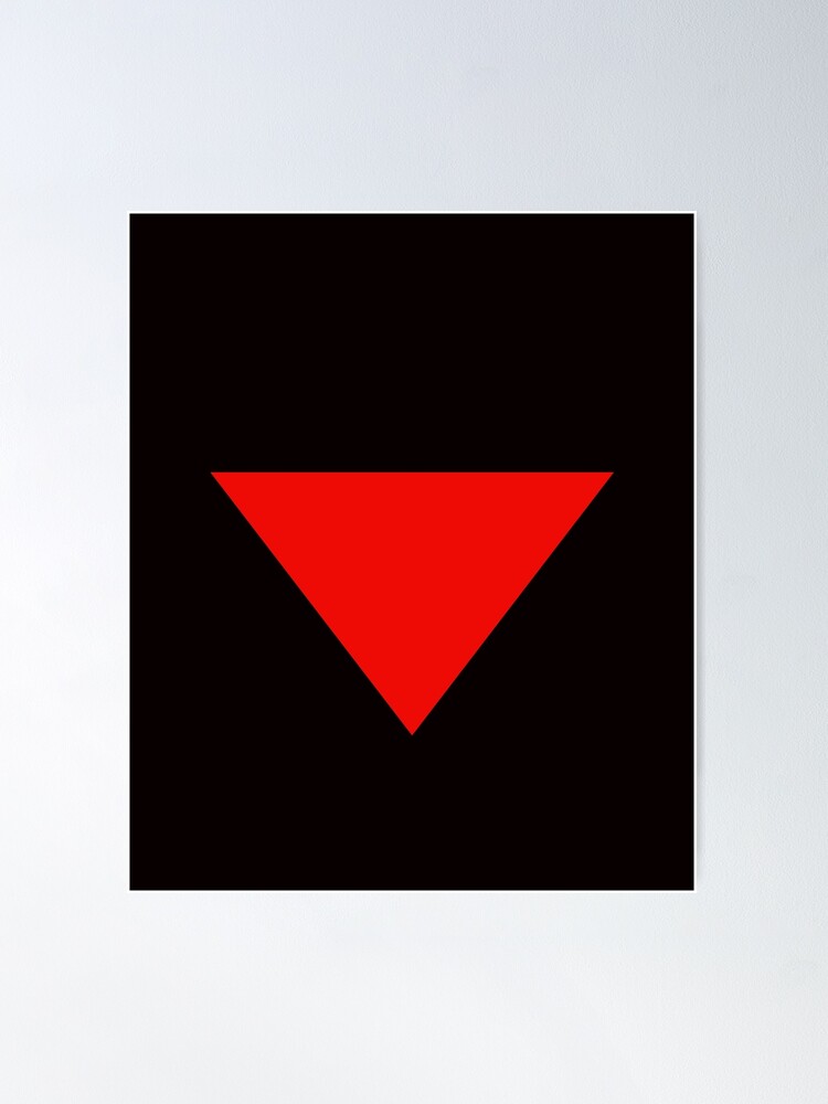 Red Upside Down Triangle Logo Triangle Lip Logo Vector & Photo (Free