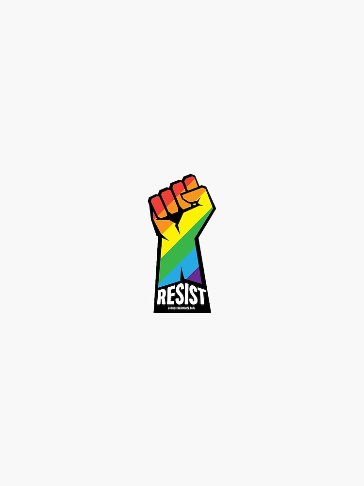"resist sticker" Sticker for Sale by Mandyjenkins72 | Redbubble
