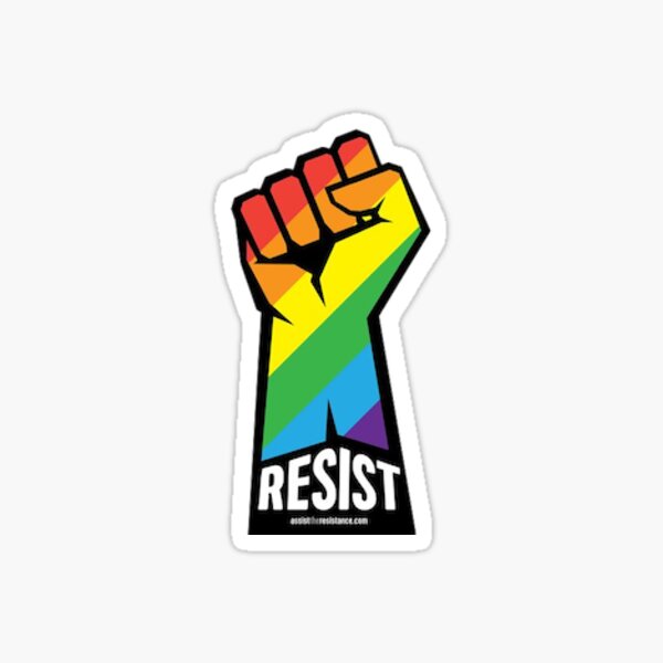 "resist sticker" Sticker for Sale by Mandyjenkins72 | Redbubble