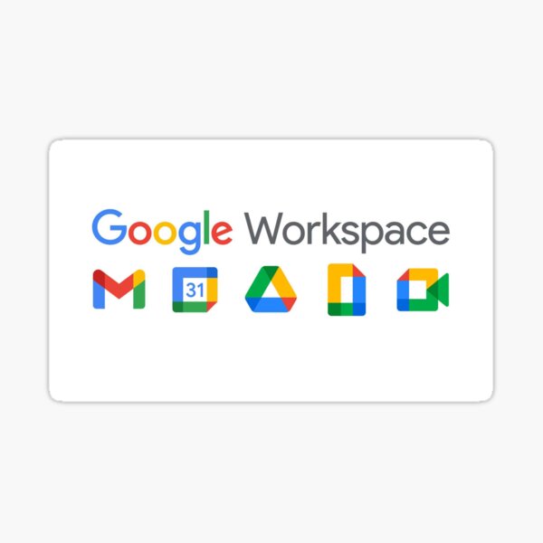 "Google WorkSpace" Sticker by leonardopc1991 | Redbubble