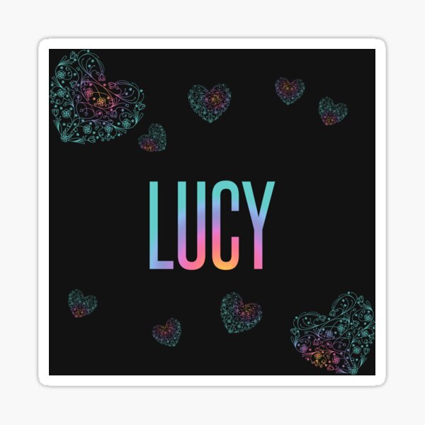"lucy" Sticker for Sale by PineLemon | Redbubble