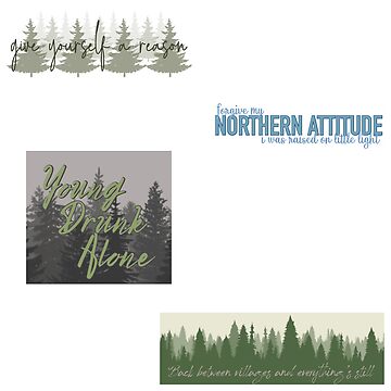 "Stick Season Pack 2" Sticker for Sale by SiriuslyShawni | Redbubble