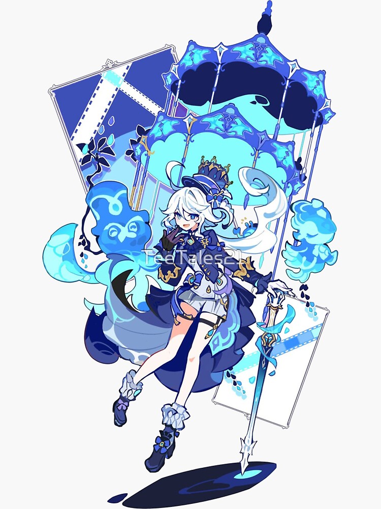 "genshin impact furina" Sticker for Sale by TeeTales21 | Redbubble