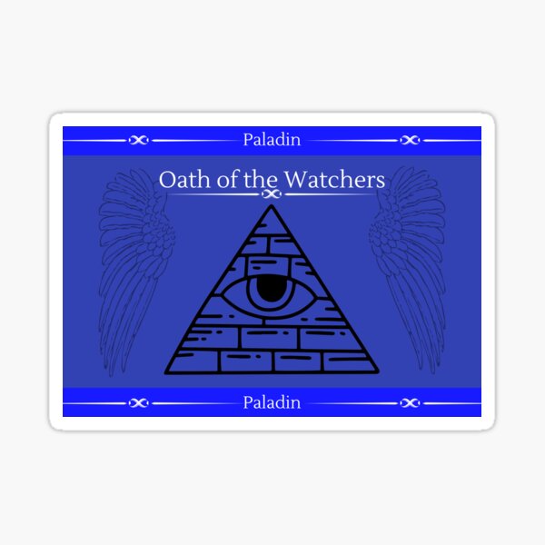 "Oath of the Watchers" Sticker for Sale by Marissa Brown | Redbubble
